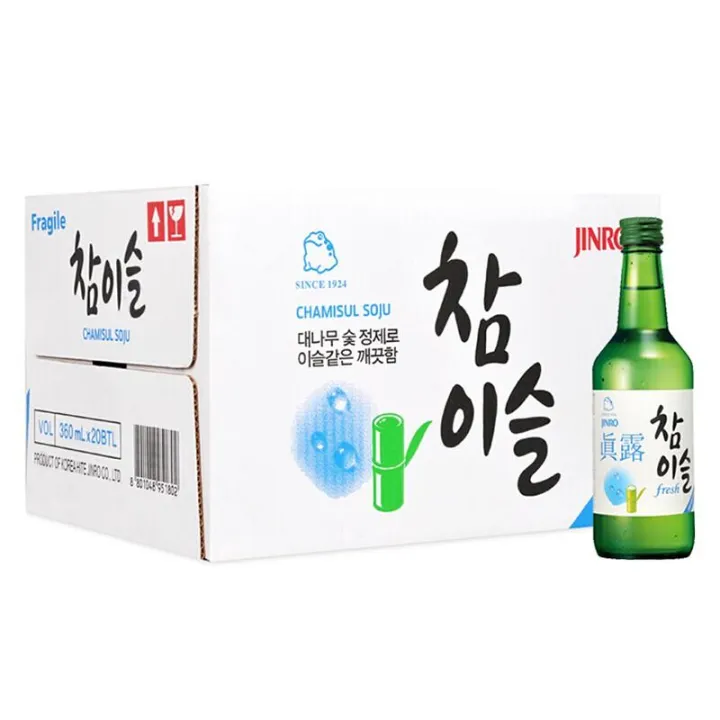 Jinro Chamisul Fresh Soju Case 20x360ml | Lazada PH