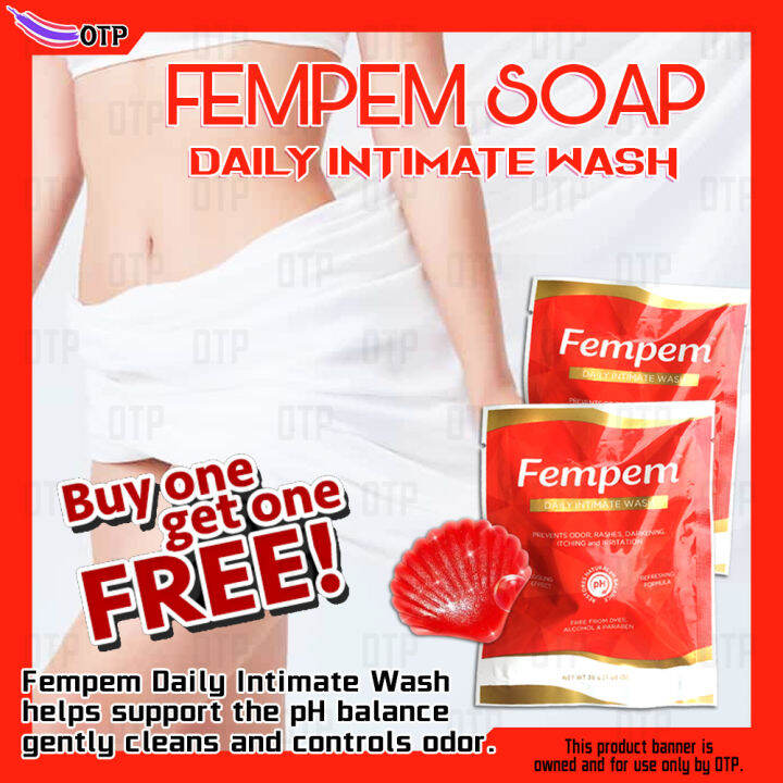 BUY 1 TAKE 1 Fempem Daily Intimate Wash Soap 30g Intimate Feminine Wash ...