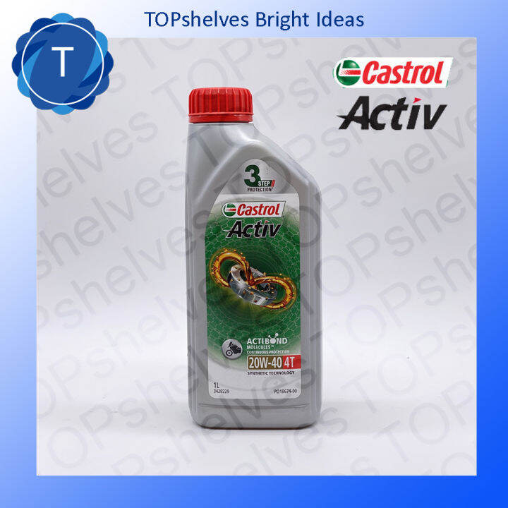 Castrol ACTIV 4T 20W-40 Engine Oil 1L | Lazada PH