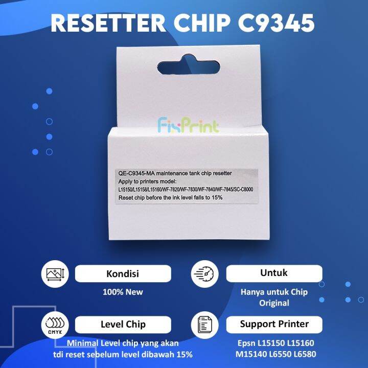 Resetter Chip Waste Ink C9345 Reset Chip Maintenance Box Wasting Pad | Lazada Indonesia