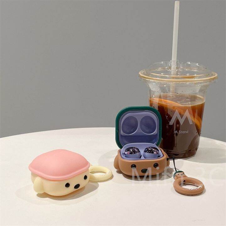 New 3D Teddy Dog Earpods Case For Galaxy Buds2 Pro Buds Live Silicone ...