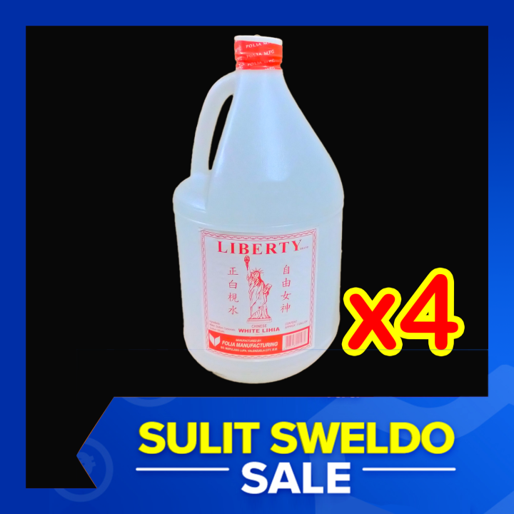4x 3.6L LYE WATER FOR KUTSINTA White Lihiya Water Case Box Lihia Water ...