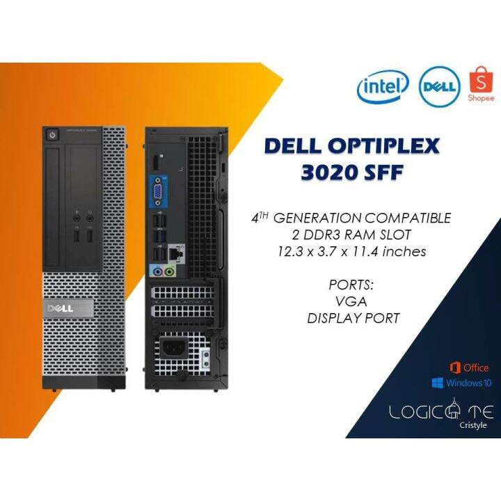 DELL OPTIPLEX 3020 SFF 1150 NO DVD/No Processor/No Ram/No Hdd Intel 4th ...
