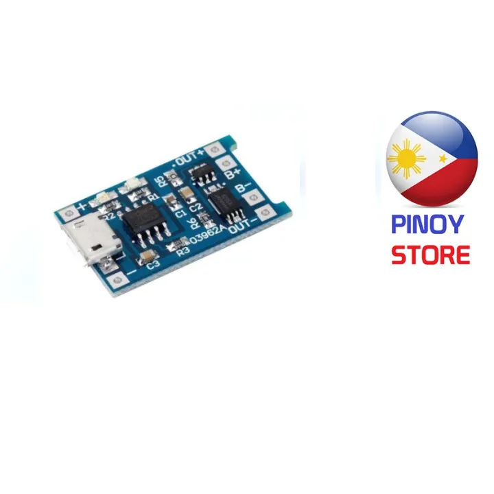 ♘TP4056 charging module for 3.7V batteries Li Ion Li Po with microUSB charger for DIY Arduino ...