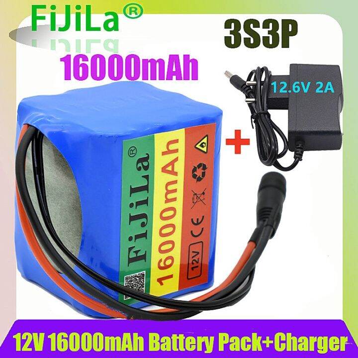 3S3P 12V 16Ah BMS Charger 18650 Rechargeable Lithium Battery Widely ...