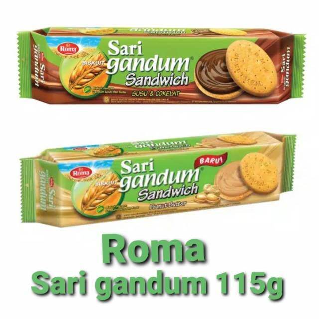 Roma Sari Gandum Sandwich Coklat Peanut 115G | Lazada Indonesia