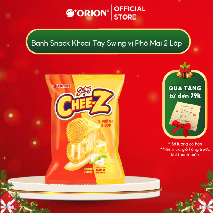 Bánh Snack ORION Khoai Tây Swing vị Phô Mai 2 Lớp 95g | Lazada.vn