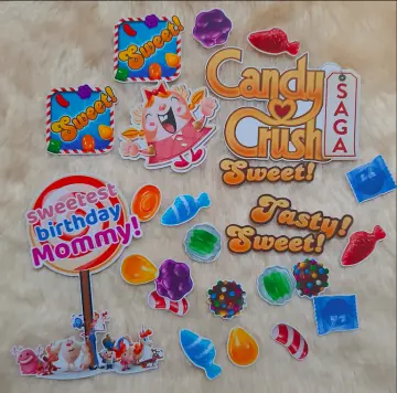 Candy Crush Cupcake Toppers