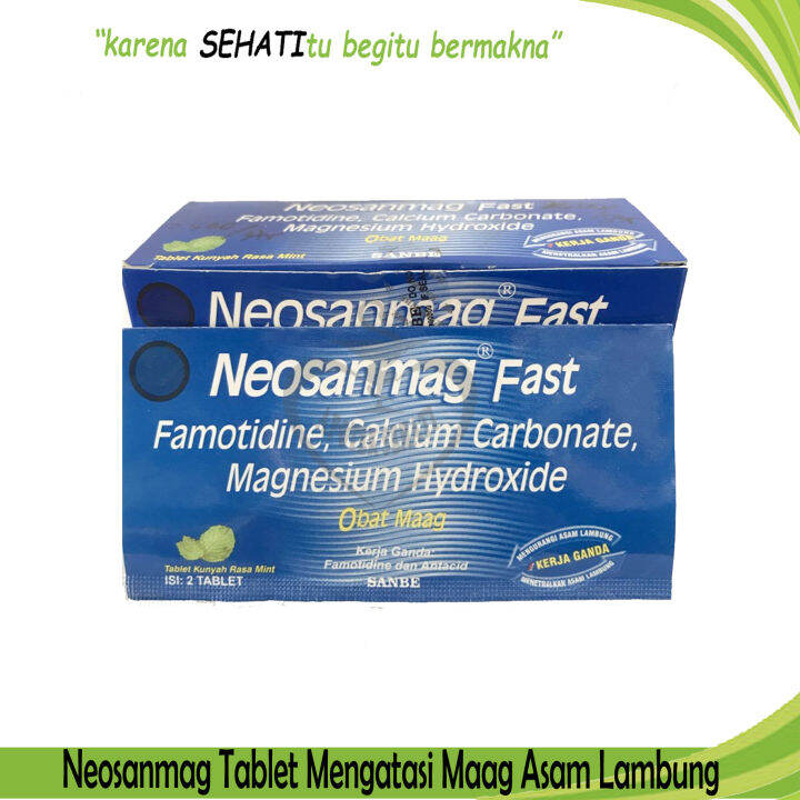 Neosanmag Fast Tablet Mengatasi Gejala Asam Lambung Maag | Lazada Indonesia
