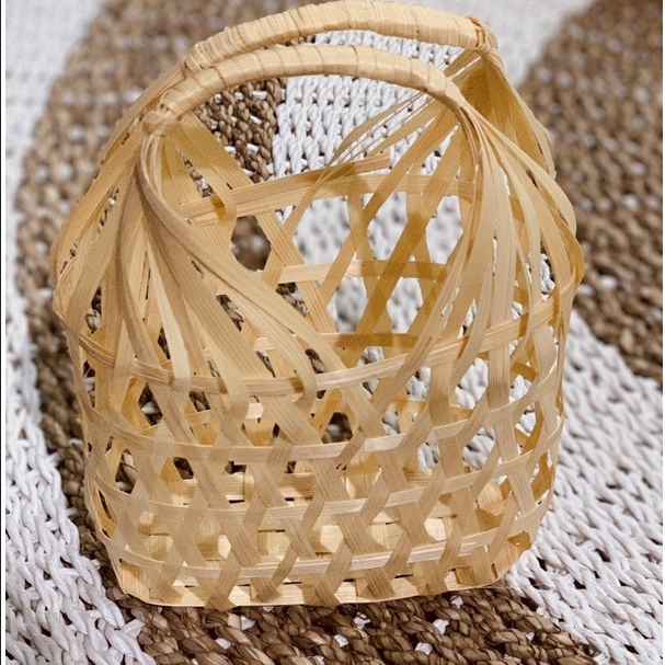 (COD) Keranjang Besek Cantik Untuk Hantaran / Keranjang Besek Serbaguna ...