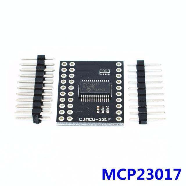 MCP23017 Serial Interface Module IIC I2C SPI MCP23S17 Bidirectional 16-Bit I/O Expander Pins ...