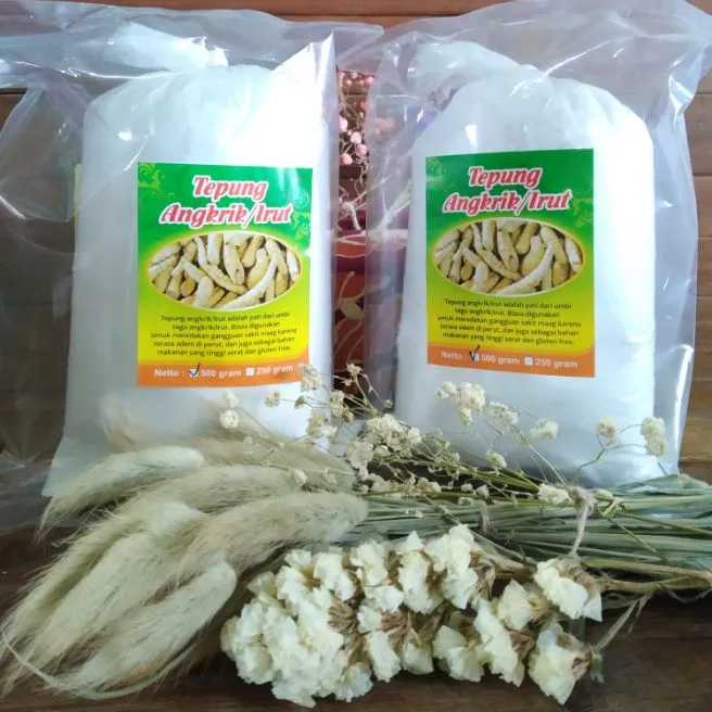 Tepung Garut Pati Garut 1kg (500 gram x 2) Tepung Irut untuk Asam ...