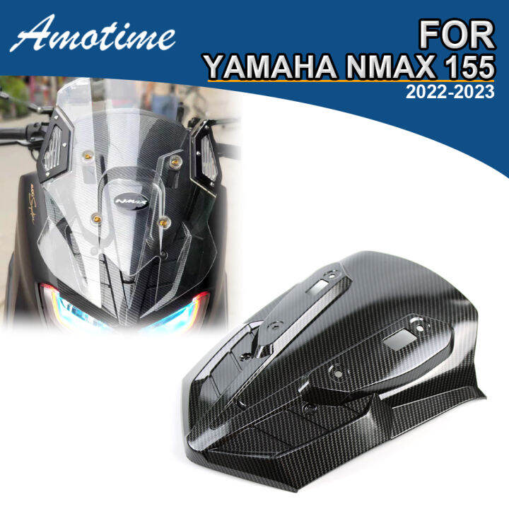 Nmax V2 Accessories Carbon Front Cowling Cover Windshield Chest Panel ...