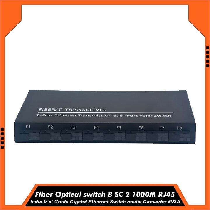 Fiber Optical switch 8 SC 2 1000M RJ45 Industrial Grade Gigabit Ethernet Switch media Converter ...