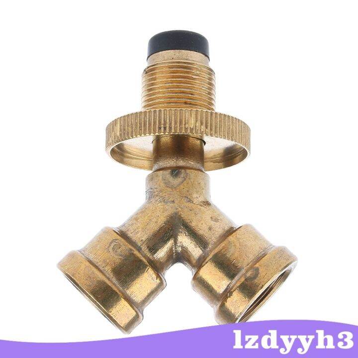 ♟ YouthTrip Brass Propane Tank Y Splitter Adapter 2 Way LP Gas Adapter ...