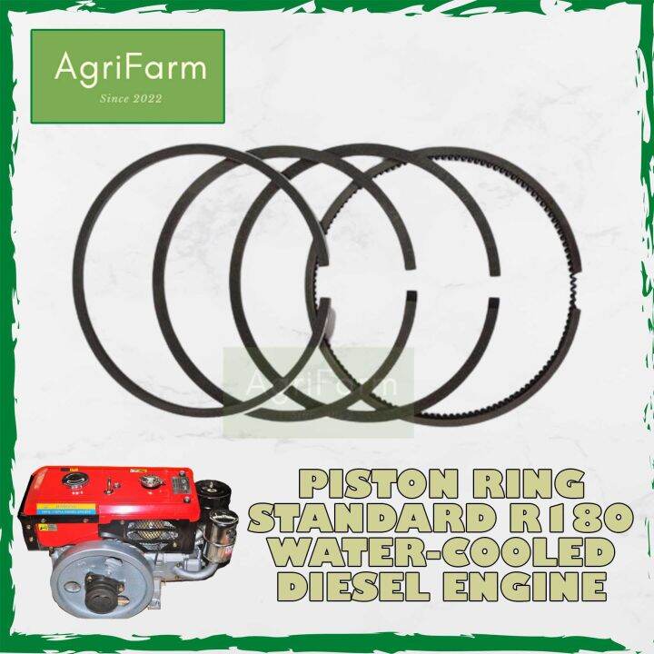Piston Ring Set STD Standard Size for R180 Water cooled Diesel Engine ...