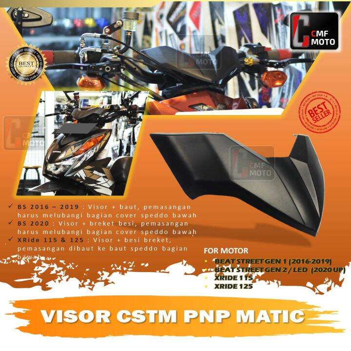 VISOR CSTM PNP MATIC / VISOR BEAT STREET / VISOR XRIDE | Lazada Indonesia