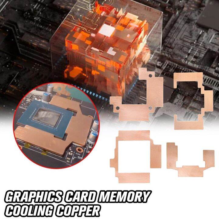 【CW】 GPU VRAM Heatsink Copper Graphics Card Memory RTX 3060 / Cooler ...