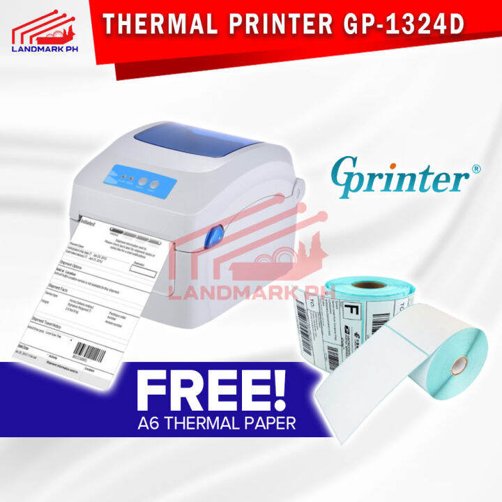 LANDMARK GPrinter GP-1324D Direct Thermal Printer Barcode Shipping ...