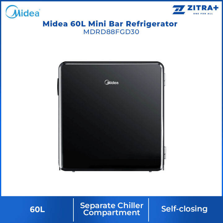 Midea 60L Mini Bar Refrigerator MDRD88FGD30 | Separate Chiller ...