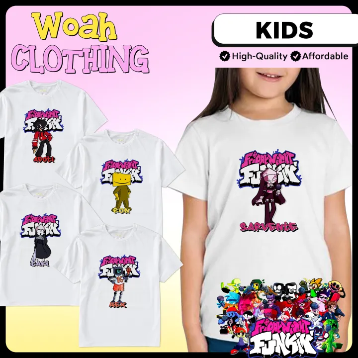Friday Night Funkin shirt for kids / Sarvente Skid & Pump TSHIRT Kids ...
