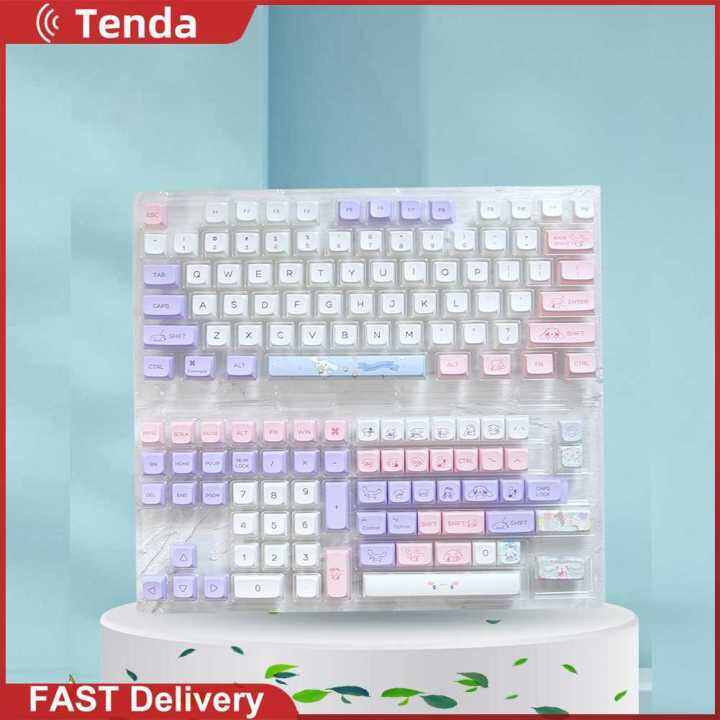 133/144 Keys/set Cute Dog PBT Keycaps DIY Custom Mechanical Keyboard ...