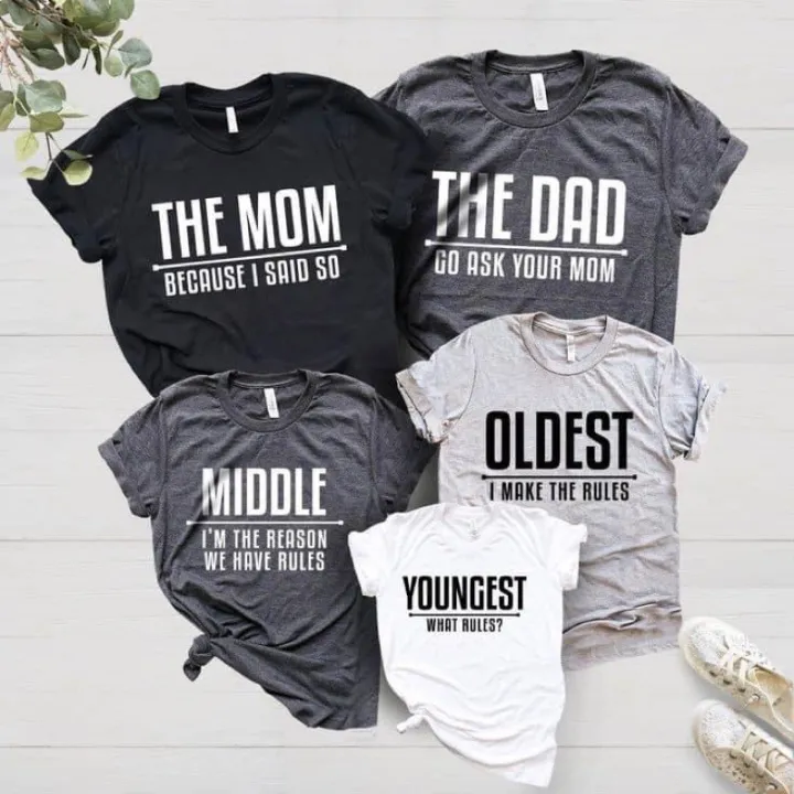 Statement Family Tshirt /Message the Request Color/Order per Piece ...