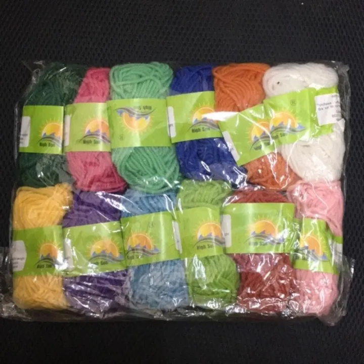 YARN Assorted colors packed of 12 | Lazada PH