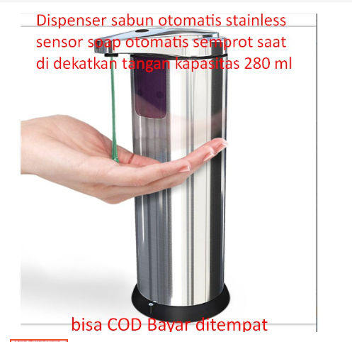 Dispenser sabun otomatis stainless sensor soap otomatis semprot saat di ...