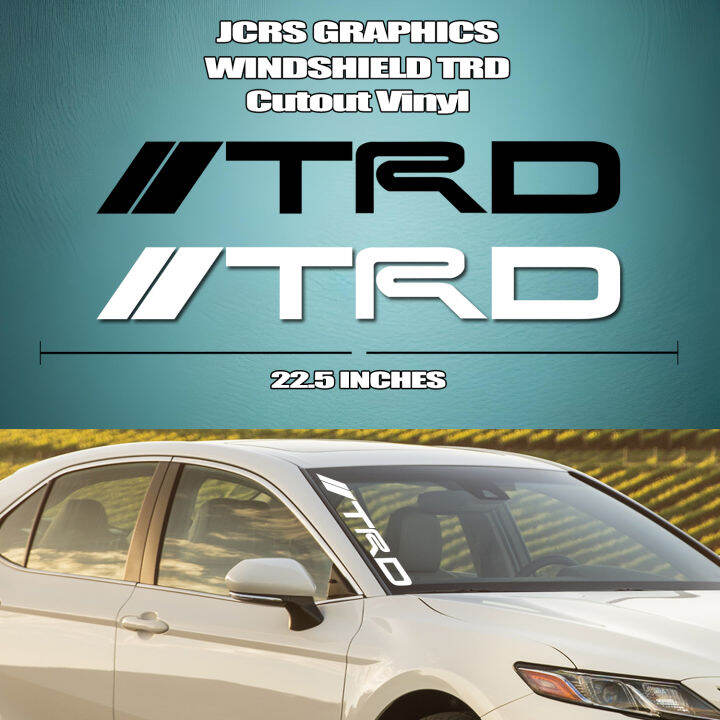 TOYOTA TRD Windshield CUTOUT STICKER - VINYL CARS BUMPER HOOD TRUNK ...