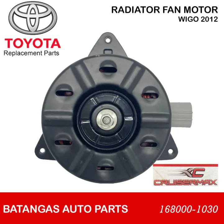 Radiator Fan Motor (CRUISERMAX) For Toyota Wigo Part No: 168000-1030 ...