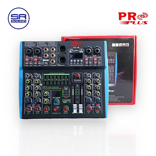 PROPLUS LX6 มิกเซอร์ 6CH มี EQ เอฟเฟค อัดเสียงได้ (สินค้าใหม่ /มีหน้า ...