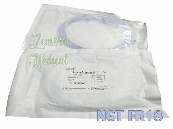 SURGITECH Nasogastric Tube (NGT) Silicon FR18 | Lazada PH