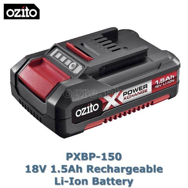 Ozito PXBP-150 18V 1.5Ah Rechargeable Li-Ion Battery (Refurbished ...