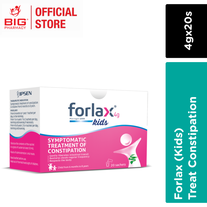 Forlax (Kids) 4g x 20s (Treatment of constipation) | Lazada