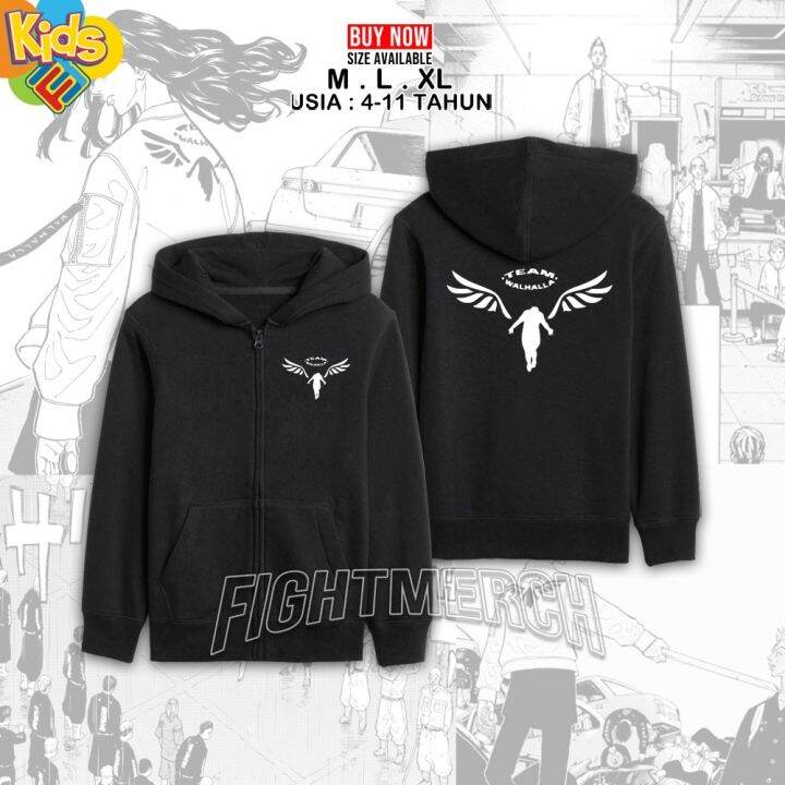 Gang Valhalla Team Walhalla Tokyo Revengers - 2 Fightmerch Hoodie ...