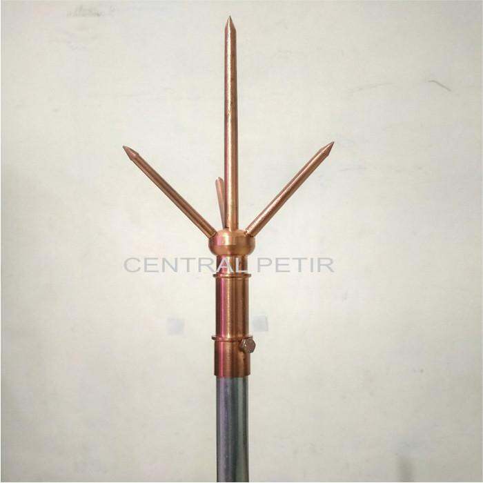 PENANGKAL PETIR TRISULA / ANTI PETIR TRISULA 1 SET U/RUMAH, RUKO , DLL ...