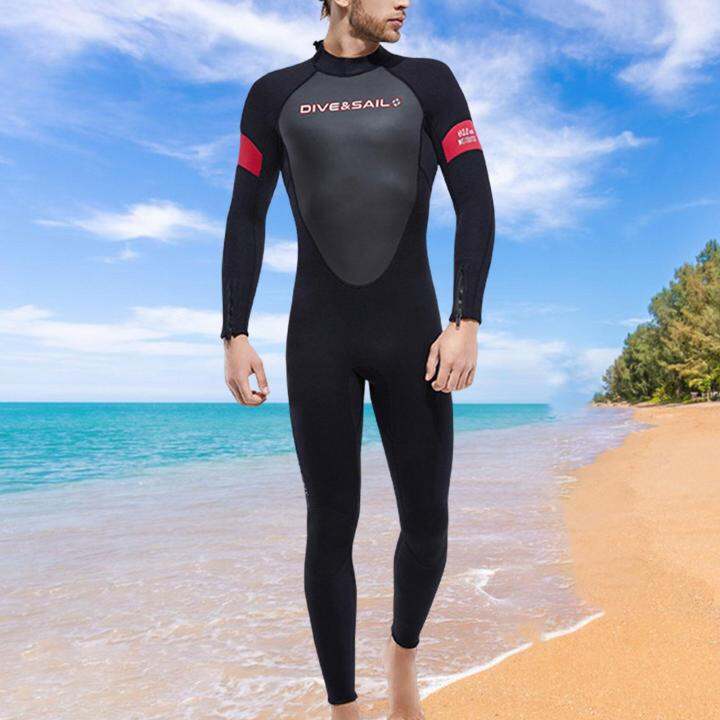 WDAir Diving Wetsuit Sailing Keep Warm Thermal Full suits Workout Back ...