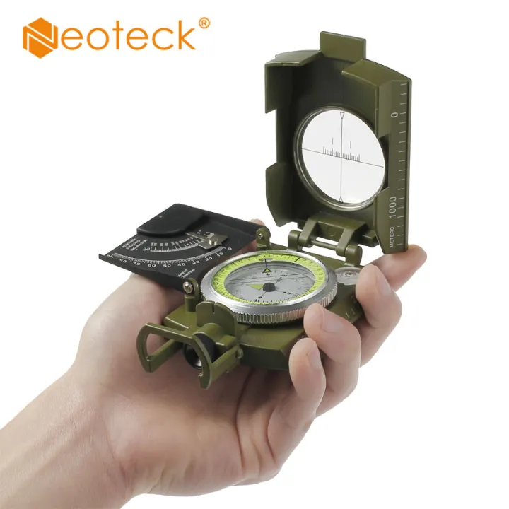 Neoteck Professional Multifunction Military Army Metal Sighting Compass ...