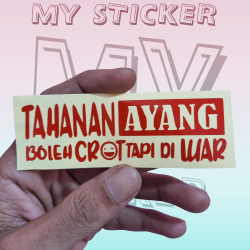 CUTTING STICKER TRUK KATA KATA TAHANAN AYANG , STIKER VARIASI HP LAPTOP ...