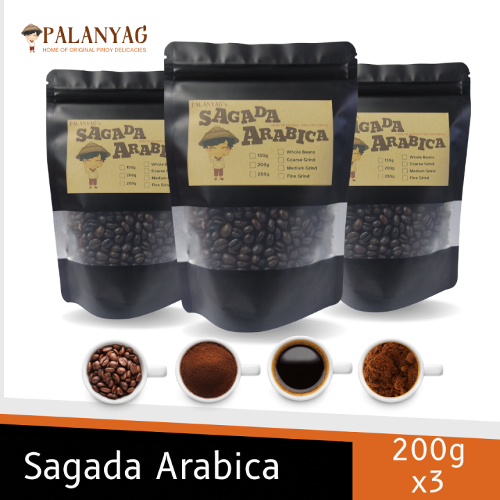 Palanyag - Sagada Arabica 200g x 3 Ground Coffee or Whole Beans | Dark ...