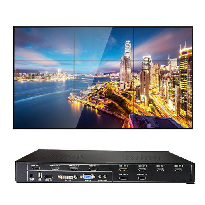3X3 HDMI video wall controller 2X3 2X2 LED TV monitor splitter | Lazada PH