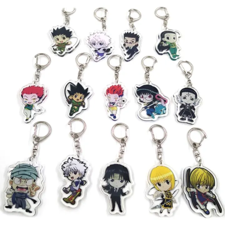 Anime Killua Zoldyck Kurapika Key Chains Keychain Cosplay Acrylic Fans ...
