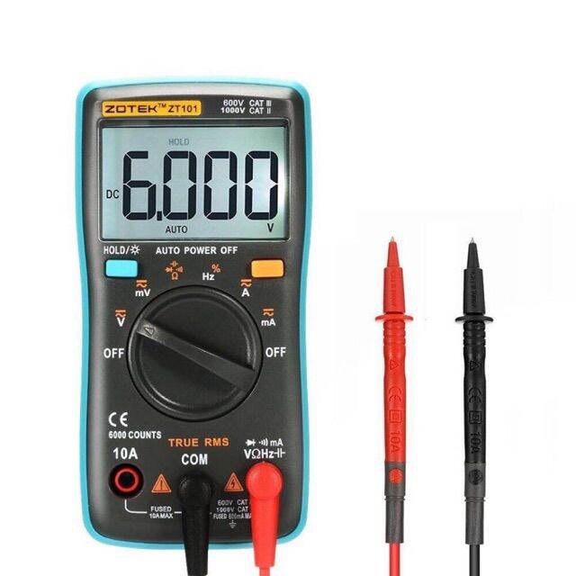 【READY STOCK】 ♤ZOTEK ZT102 Digital Multimeter,Portable 6000 Counts Auto ...