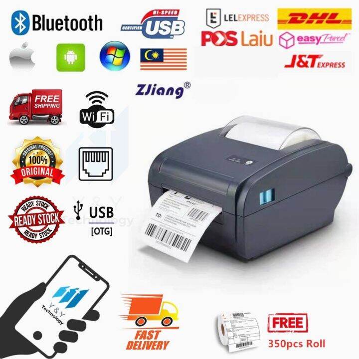 AWB A6 Thermal printer Bluetooth Android Air Waybill Barcode Shipping ...