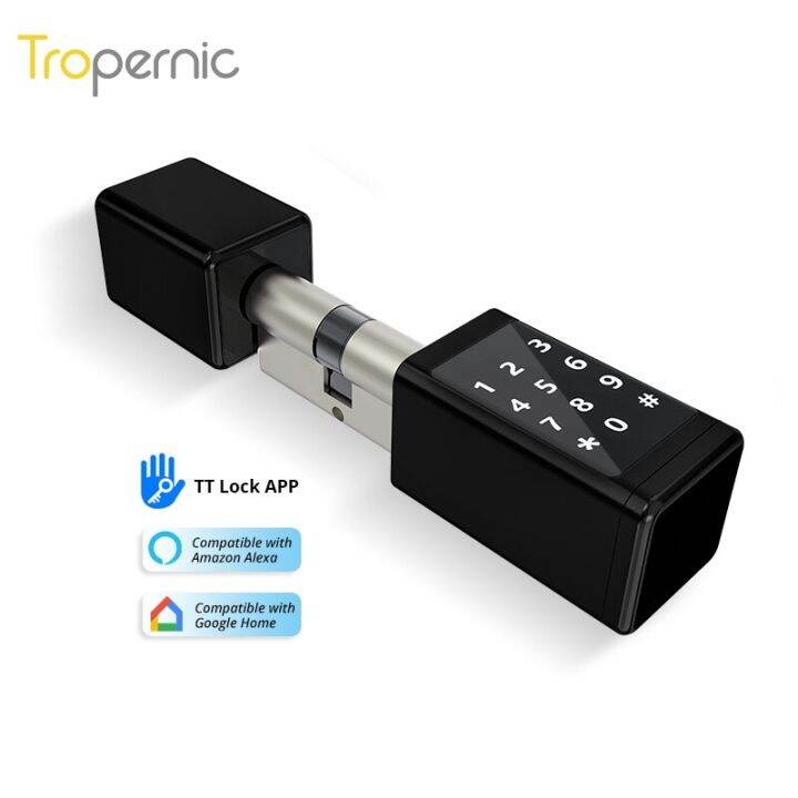 Ttlock App Keyless Euro Profile Cylinder Lock Half Thumbturn ...