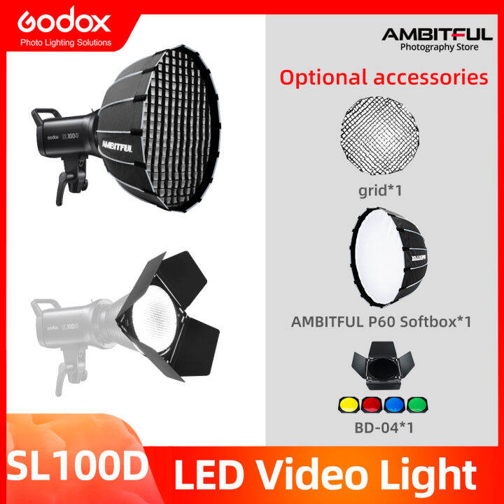 Godox SL100D SL-100D 5600k Daylight LED Video Light with 8 Special ...