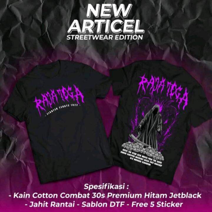 KAOS PSHT RAJA TEGA UNGU MOTIF 1 BAHAN PREMIUM SABLON PRINT DTF ...