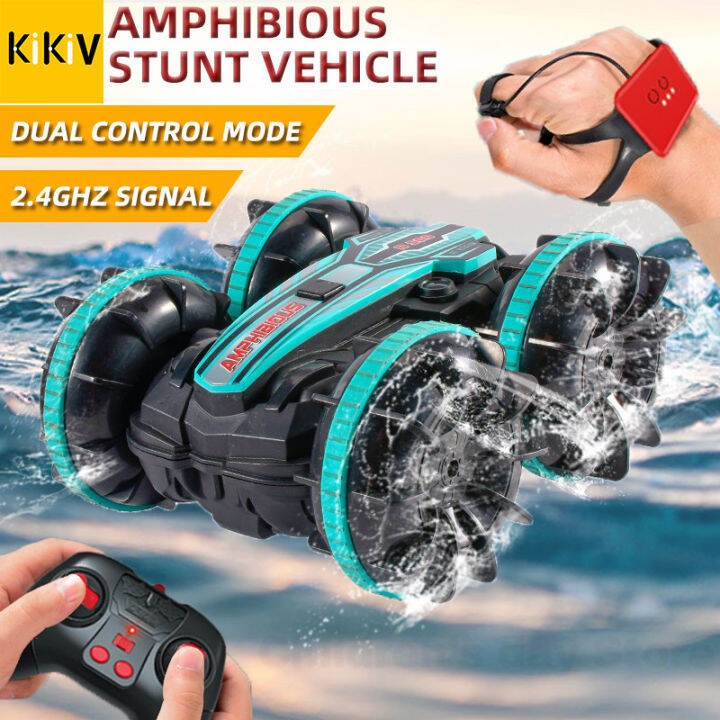 Kendaraan Remote Control Amfibi 2.4 GHz Mobil Tahan Air Stunt Rc Mobil ...