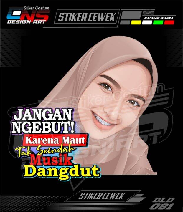 Stiker decal motor - sticker mobil variasi cewek keren - Sticker gambar ...